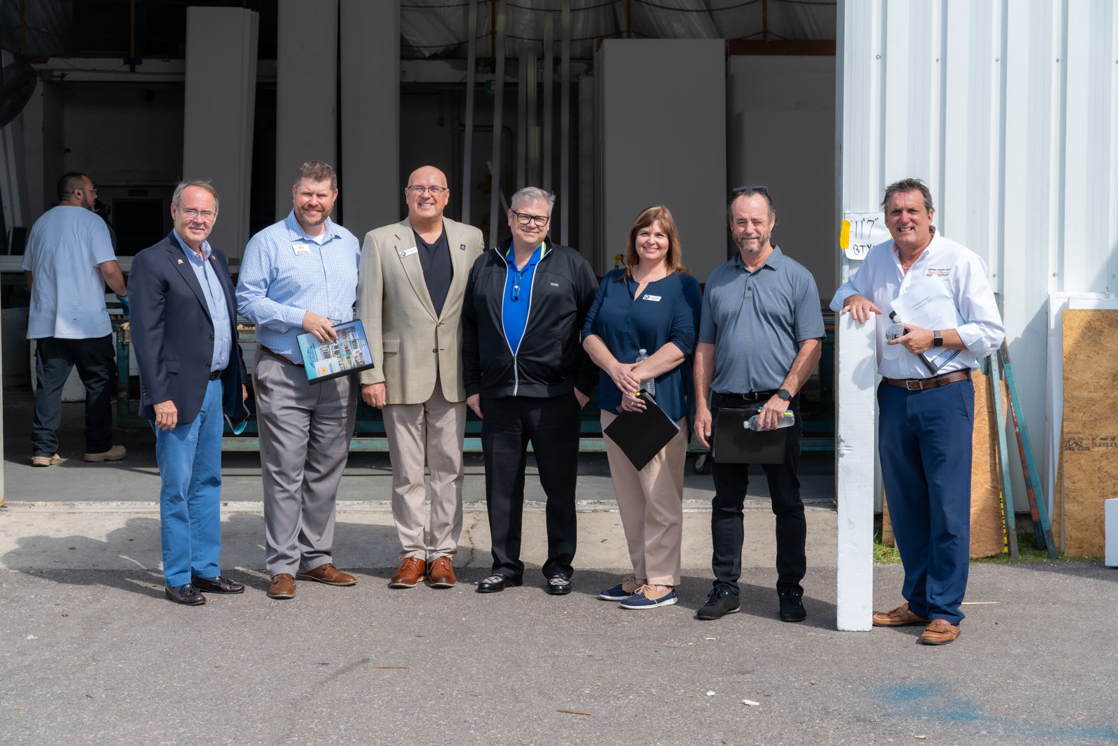 City, County, and Chamber Officials visit Structall Building Systems,